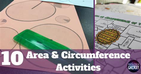 10 Activities For Finding Area And Circumference Of A Circle Idea Galaxy
