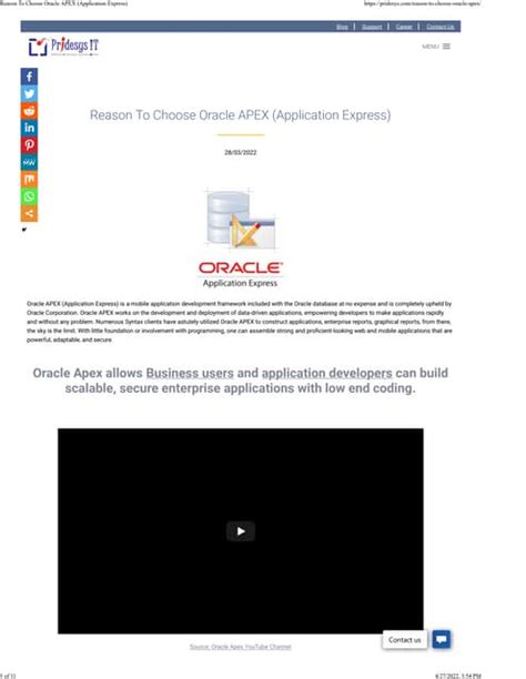 Reason To Choose Oracle Apex Application Express Pdf