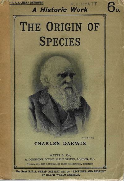 The Origin Of Species Original Copy