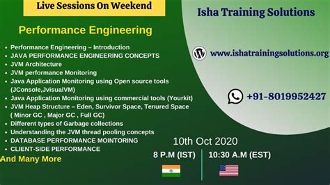 Isha Training Solutions Is Starting A New Batch For Performance