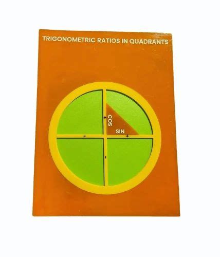 Trigonometric Ratios In Quadrants Secondary Maths Lab Kit At ₹ 1800