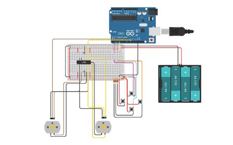Circuit Design Projeto Rov Só Dois Motor Tinkercad