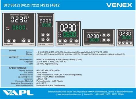 Venex Pid Temperature Controller At 900 In Ahmedabad ID 9162954862