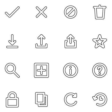 User Interface Icon Set 12713525 Vector Art At Vecteezy