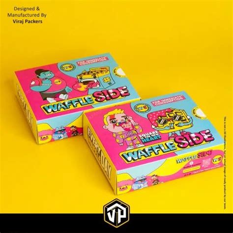 Waffle Sliding Box Packaging Boxes At ₹ 6piece Waffle Packaging Box