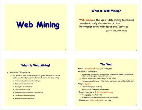Ppt Web Mining Web Mining To Automatically Discover And Extract