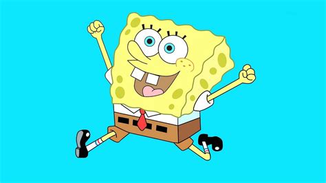 Happy Spongebob 2048 X 2048 Ipad Wallpaper Download