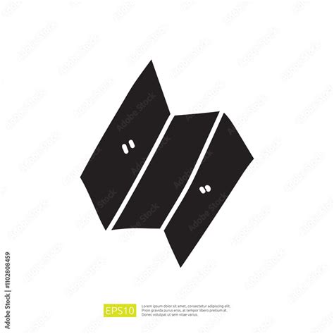 This Image Features A Stylized Abstract Representation Of Two Overlapping Shapes Resembling