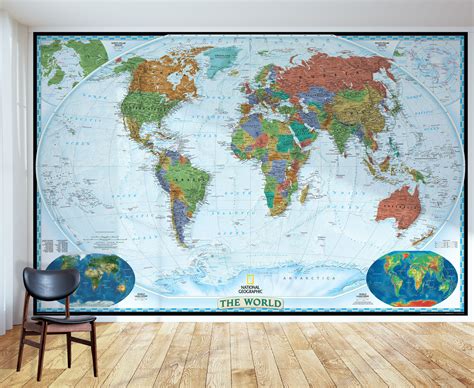 Map Archive Wall Maps National Geographic Maps World Modern Map