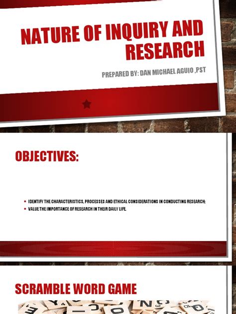 Nature Of Inquiry And Research Pdf Scientific Method Inquiry Based Learning