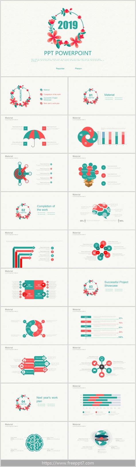 Introducing Beautiful Wreath Powerpoint Template From A Stunning Holiday Design For