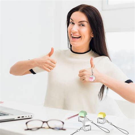 4 Pcs Keyboard Fidget Keyboard Fidget Toy Fidget Keychain Keyboard