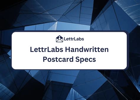 Learn More About The Dimensions And Product Specs Of Our Handwritten Postcard