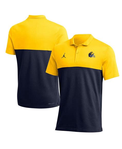Заказать Поло рубашки Мужская Поло рубашка Jordan Michigan Wolverines ...
