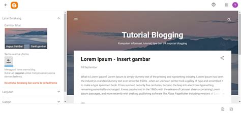 tentang tema template cara mengganti dan menyesuaikan tema blog