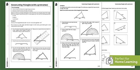 Constructing Triangles With A Protractor KS Maths Beyond