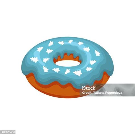 프로스팅 단맛 아이콘 흰색 고립 된 배경에 벡터 일러스트가있는 도넛 귀여운에 대한 스톡 벡터 아트 및 기타 이미지 귀여운