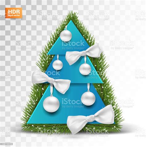 축제 엽서 디자인과 축하 크리스마스 트리 장난감이있는 크리스마스 트리 가시에 대한 스톡 벡터 아트 및 기타 이미지 가시 감정 겨울 Istock