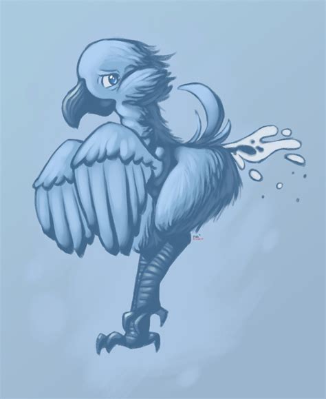 Rule 34 2019 Ambiguous Gender Anthro Avian Beak Bird Bird Feces Black Beak Blue Body Blue Eyes