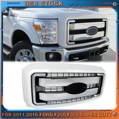 Front Grille Assembly Oxford White For 2011 2016 F250f350f450f550