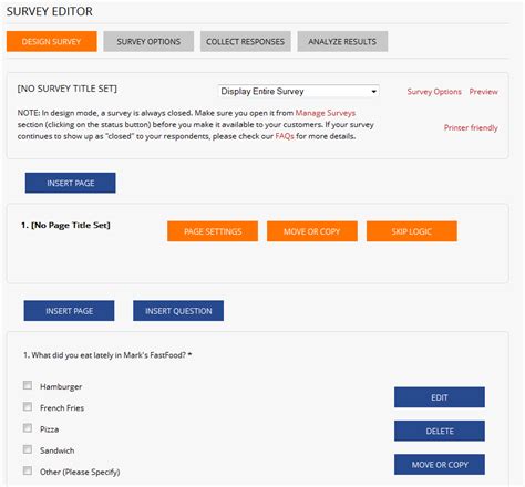Tutorial Creating And Deploying Surveys Creating Questions And Pages Cont