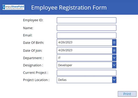 Power Apps Print Function [with Various Examples] Enjoy Sharepoint