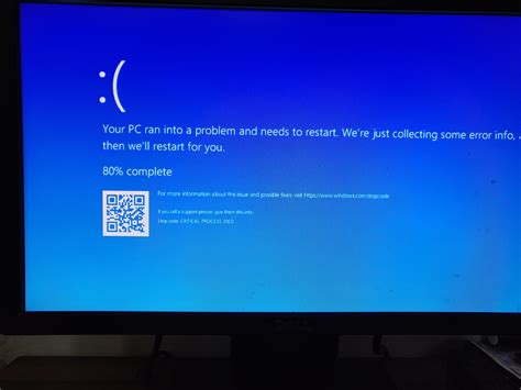 Hi I Am Getting This Error Stopcode Critical Process Died And