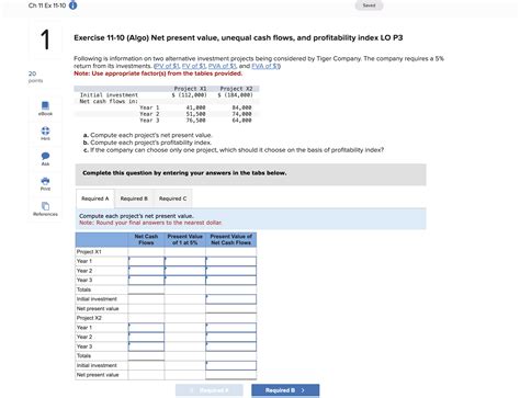 Solved Exercise 11 10 Algo Net Present Value Unequal Chegg Com