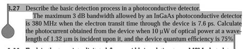 Solved Describe The Basic Detection Process In A Photoconductive