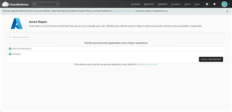 scan an azure devops repository clouddefense ai