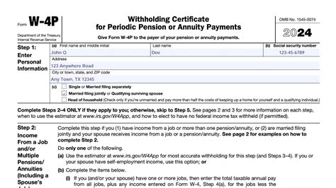 Irs Form W4 P 2025 Printable Form 2026