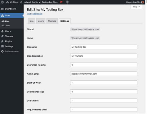 The Wordpress Network Multisite User Interface Easy Web Design Tutorials
