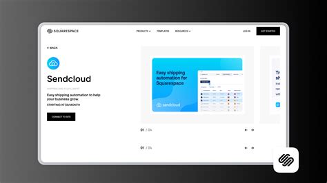 Squarespace Sendcloud App Store