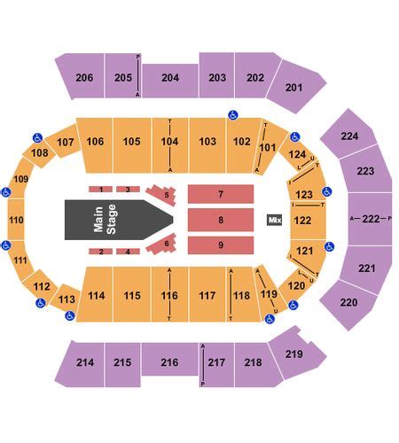 Spokane Arena Seating Chart Wwe Cabinets Matttroy