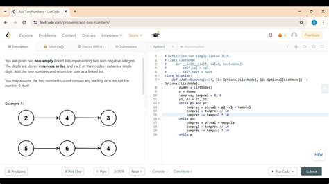 2 add two numbers youtube