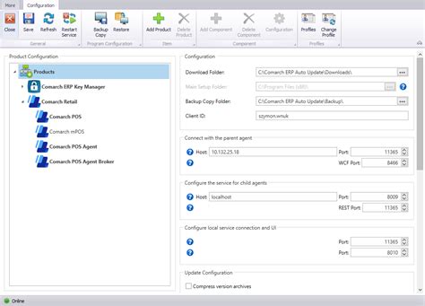Installation Of Comarch Pos In Cooperation With Comarch Erp Xl In A Distributed System