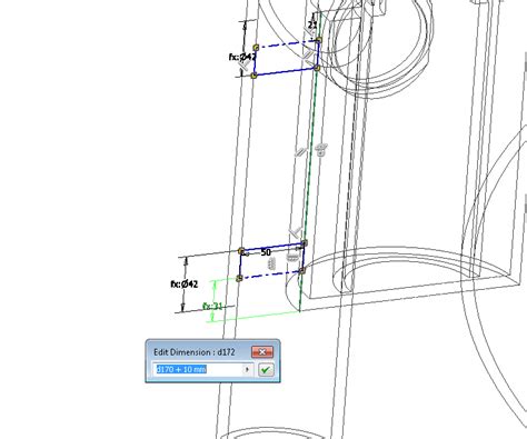 Random Stuff Inventor Flipped Sketch Dimensions