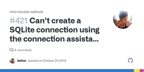 Cant Create A Sqlite Connection Using The Connection Assistant In Remote Development · Issue