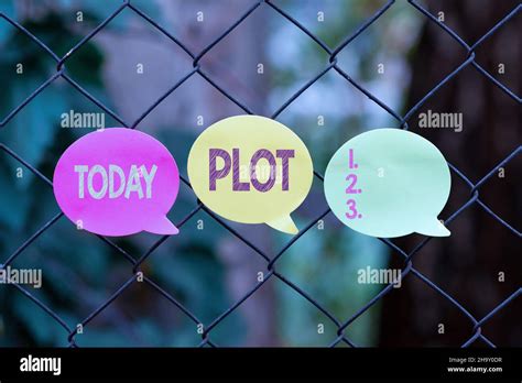 Hand Writing Sign Plot Business Concept Sequence Of Events Inside A Story Where Each Event