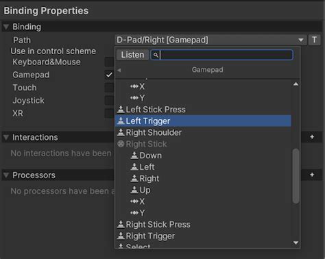 Configuring Input with the Actions Editor | Input System | 1.8.2