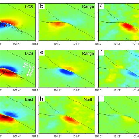 Coseismic Deformation Fields From Insar Data Of The 2022 Menyuan Ms 6 9 Download Scientific