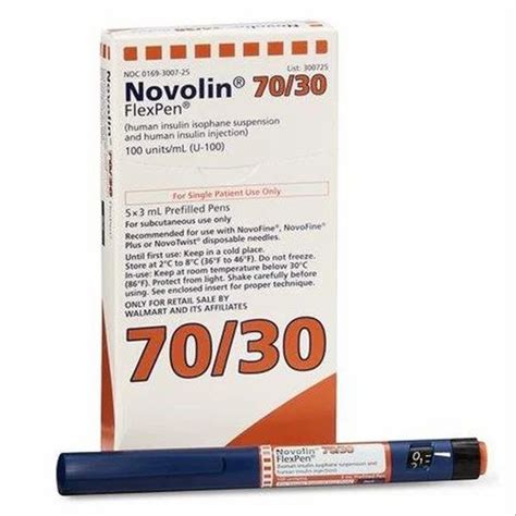 Human Insulin Isophane 70 And Regular Insulin 30 Novolin 100uml 3