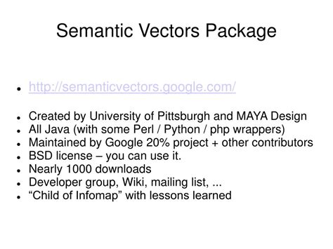 Ppt Semantic Vectors A Powerful Open Source Tool For Natural