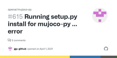 running setup py install for mujoco py error · issue 615 · openai