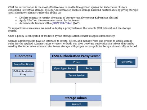 Csm For Authorization Persistent Storage For Containerized