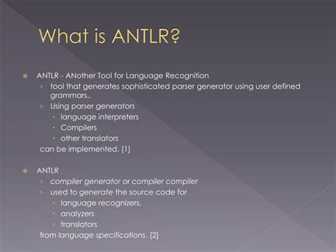 ppt antlr powerpoint presentation free download id 2384774