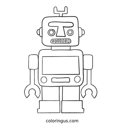 Robot Coloring Pages Free Printable Pdf