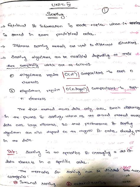 unit iv graphs and sorting pdf