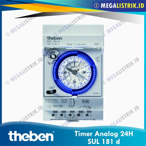 Theben Timer Listrik Analog Sul181d Original Time Switch 24h Timer