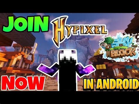 How To Join Hypixel In Minecraft Pe 1 20 Hypixel Skyblock Server Released For Minecraft Pe 1